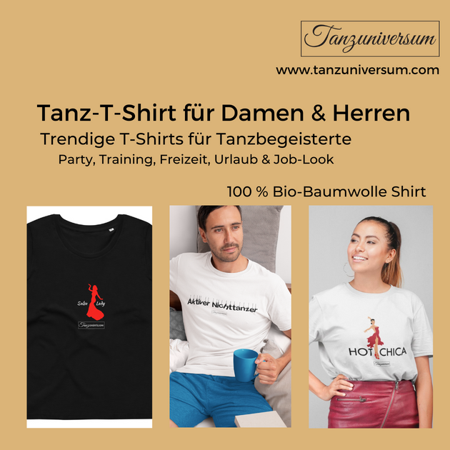Salsaparty Outfits mit Tanz-T-Shirts – Tanzuniversum