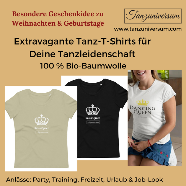Extravagante Tanz-T-Shirts für großartige Tanz-Persönlichkeiten – Tanzuniversum